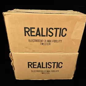 ELECTROSTAT-3: TWEETER SPEAKER BOX, Realistic | $309.99